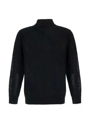 KANGRA Roll-neck Wool Sweater - Black