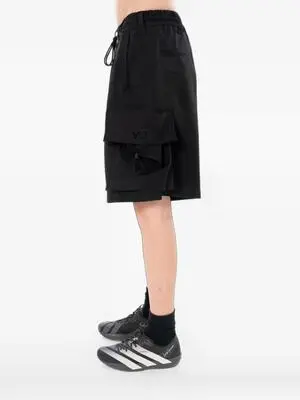 Y3 Logo-print Cargo Shorts