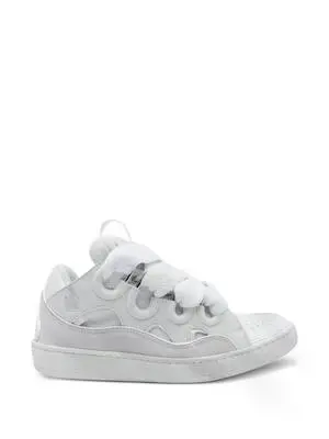 LANVIN Curb Sneakers In Leather - White