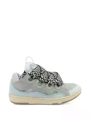 LANVIN Curb Sneakers In Leather - Blue