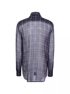 7 For All Mankind Plaid-check Bow Shirt