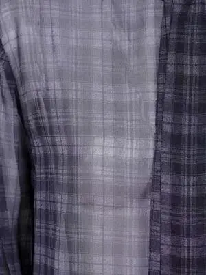 7 For All Mankind Plaid-check Bow Shirt