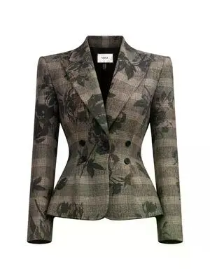 NISSA Single-breasted Fitted Blazer - Grey