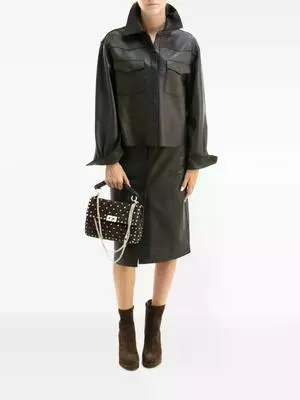 P.a.r.o.s.h Western-yoke Leather Shirt