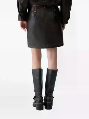 Liu Jo Button-pocket Coated Skirt