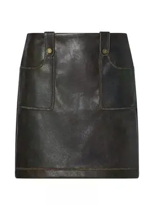 Liu Jo Button-pocket Coated Skirt