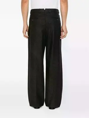 Emporio Armani Pleated Wide-leg Trousers