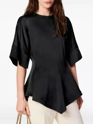 Stella McCartney Handkerchief-sleeve Satin Top