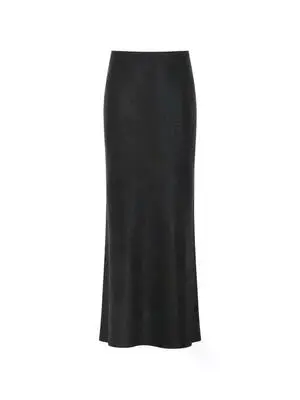 Elisabetta Franchi Crocodile-effect Maxi Skirt