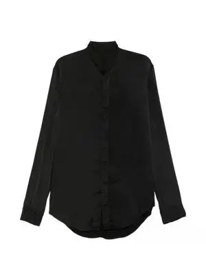 JULIUS Stand-collar Shirt - Black