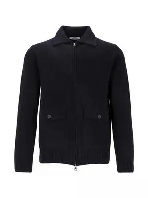 AL DUCA D’AOSTA 1902 Zip-up Flap-pocket Cardigan - Blue