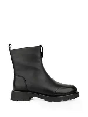 LINDA BAUMANN Zip-up Ankle Boots - Black