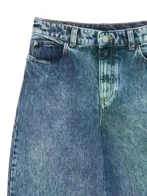 Emporio Armani Acid-wash Straight-leg Jeans