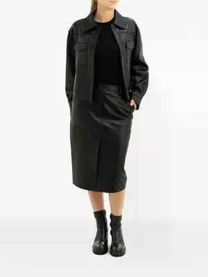 P.a.r.o.s.h Western-yoke Leather Jacket