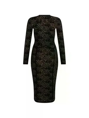 Elisabetta Franchi Long-sleeve Midi Dress