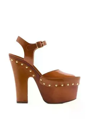 Chloé Meret Platform Sandals - Brown