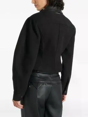 Manière De Voir Sky In Hourglass Gabardine Jacket