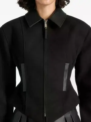 Manière De Voir Sky In Hourglass Gabardine Jacket