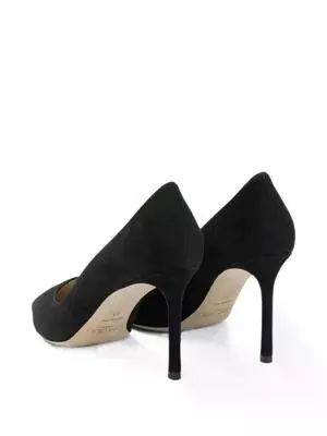 JIMMY CHOO Romy 85 Suede Pointed Pumps