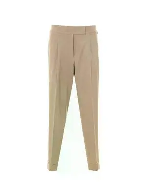 Liu Jo Loose-fit Cuffed Trousers - Neutrals