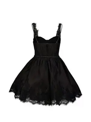 Zimmermann Valiant Lace-trim Mini Dress - Black