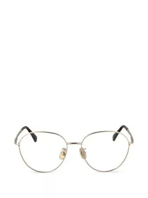 Max Mara Round-frame Glasses - Gold