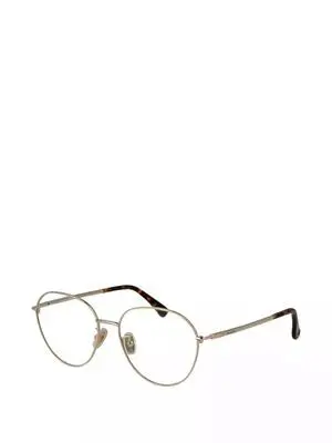 Max Mara Round-frame Glasses - Gold