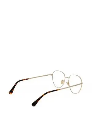 Max Mara Round-frame Glasses - Gold