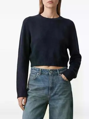 Khaite Masie Cropped Ribbed-knit Sweater