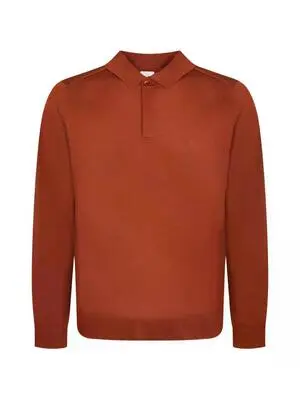 Paul Smith Rust Washable Merino-wool Polo Shirt - Brown