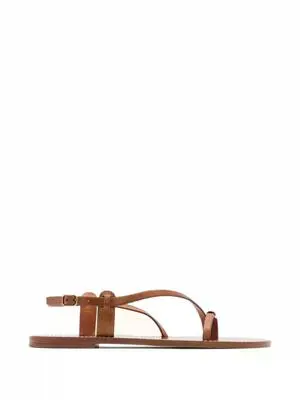 COACH Matilda Logo-plaque Buckled Sandals - Brown