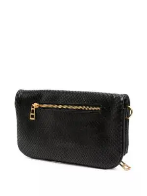 Zadig&Voltaire Rock Snake-effect Clutch Bag