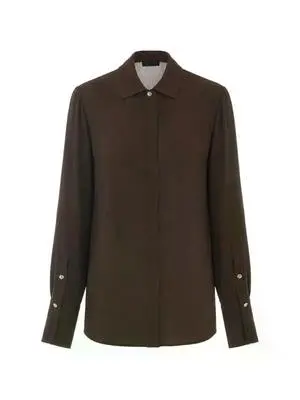Liu Jo Crystal-embellished Long-sleeve Shirt - Brown