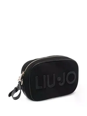 Liu Jo Logo Appliqué Shoulder Bag - Black