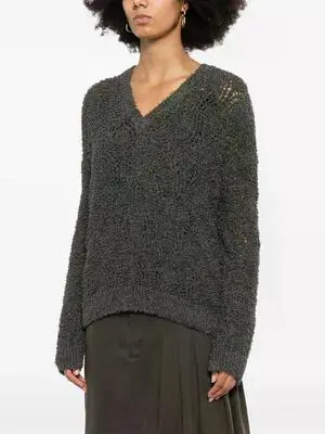 Brunello Cucinelli V-neck Double-layer Sweater