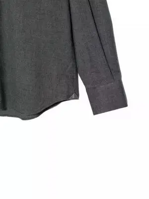 Corneliani Herringbone-weave Long-sleeve Shirt