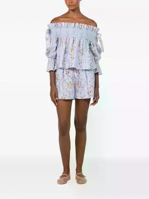 Agua Bendita Maratea Navegante Embroidered Shorts