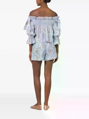 Agua Bendita Maratea Navegante Embroidered Shorts