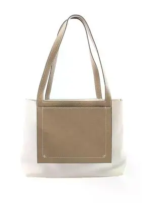 Hermès 2023 Bicolor Clemence Cabasellier 31 Tote Bag - White