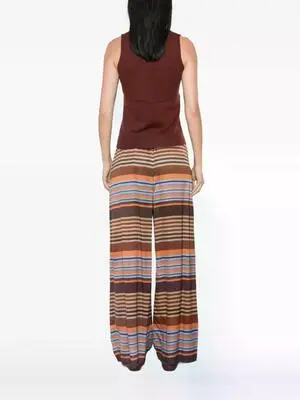 Max Mara Suede-panelled Scoop-neck Tank Top