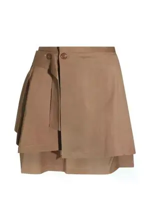 VIVIENNE WESTWOOD Megan Kilt Layered Wrap Mini Skirt
