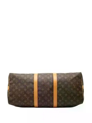 LOUIS VUITTON Monogram Keepall Bandouliere 50 Travel Bag