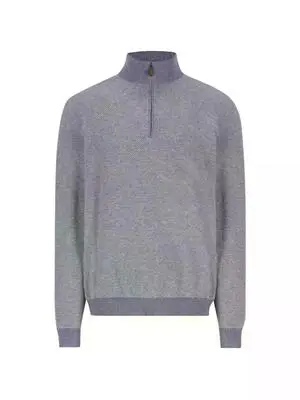 Loro Piana Half-zip Cashmere Sweater - Blue