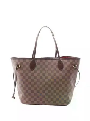 LOUIS VUITTON 2010 Damier Ebene Neverfull Mm Tote Bag - Brown