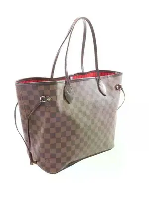 LOUIS VUITTON Damier Ebene Neverfull Mm Tote Bag