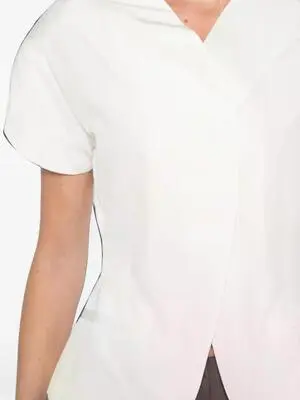 Jacquemus Ovalo Short-sleeve Blouse - White