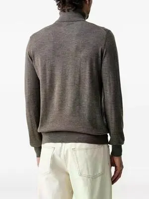 AERONAUTICA MILITARE Roll-neck Embroidered-logo Sweater