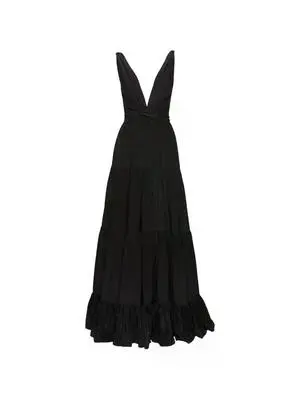 Azeeza Callan Tiered Maxi Gown - Black