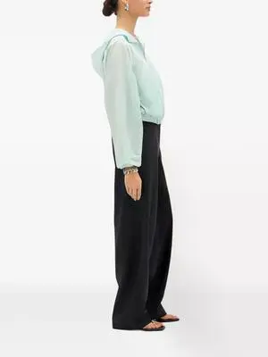 Another Tomorrow Hooded Blouson Jacket - Blue