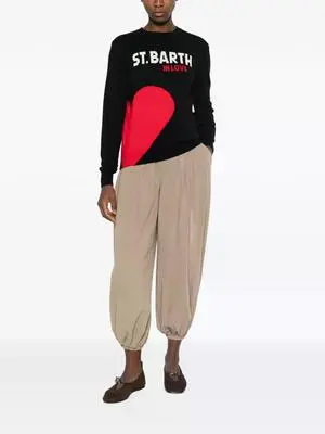 MC2 SAINT BARTH Heart Intarsia Knit Sweater